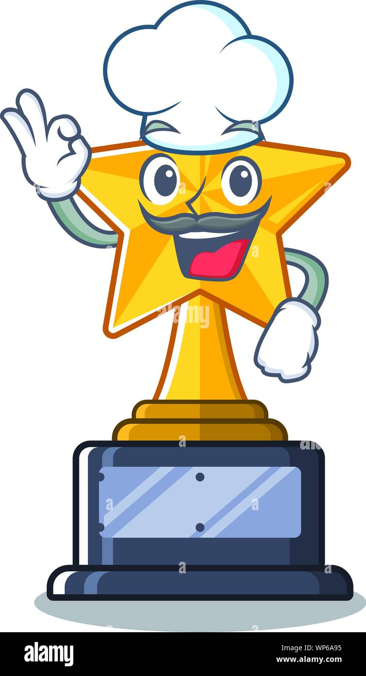 Chef star trophy with the character shape Stock Vector Image & Art - Alamy