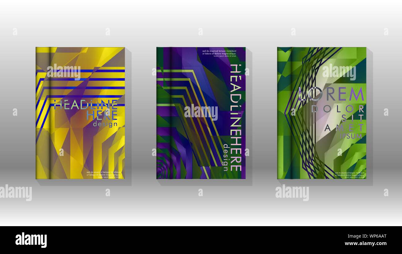 Cover book colorful hexagon abstract background. Transparent vector ...