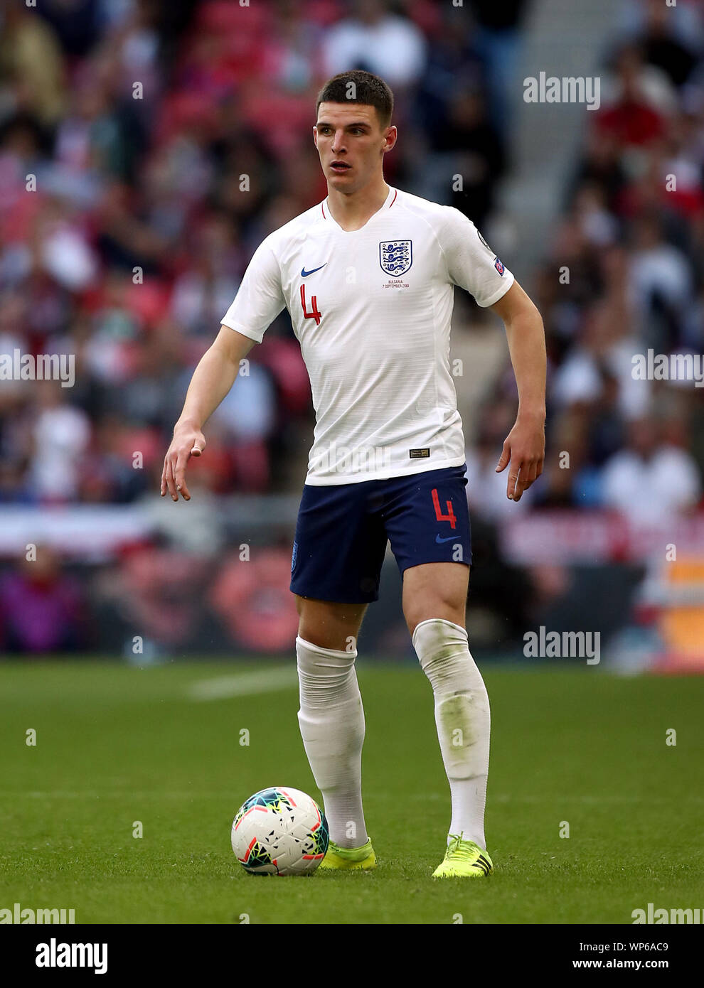 England’s Declan Rice during the Euro 2020 Qualifying Group A match at ...
