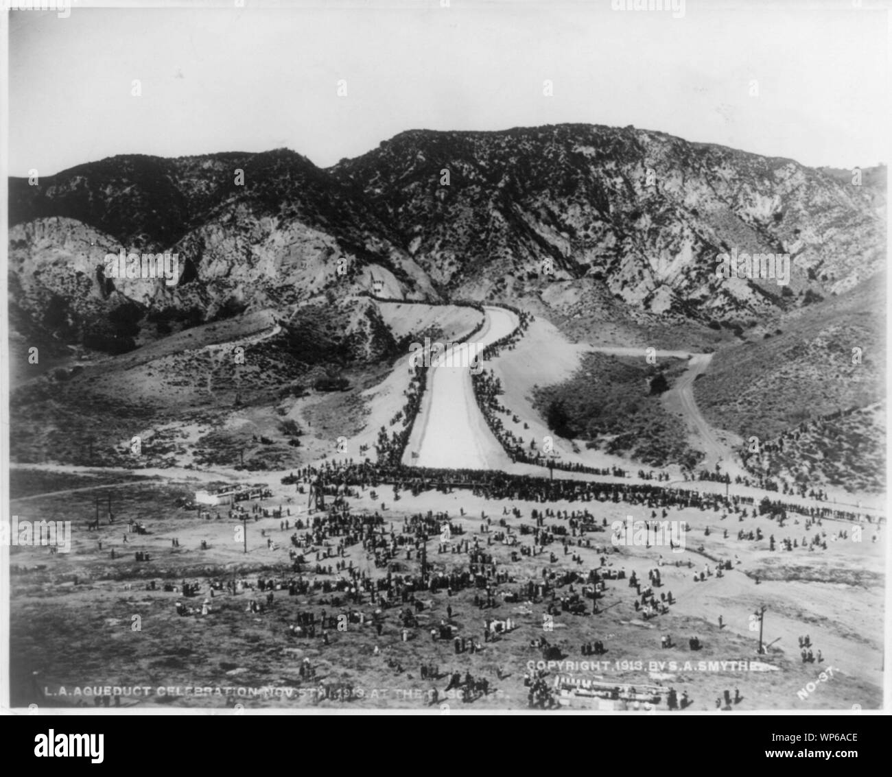 Infrastructure and celebration Black and White Stock Photos & Images ...