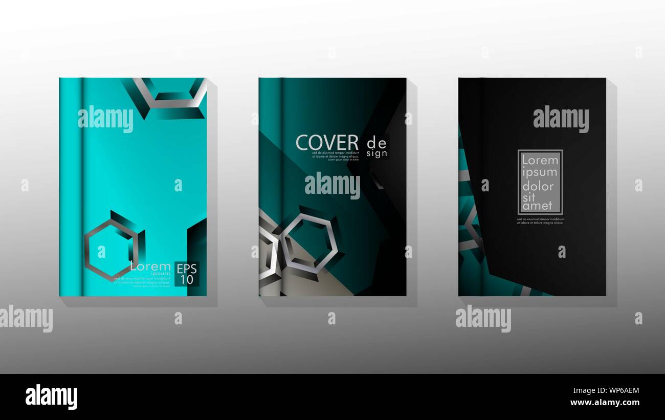 Vector collection of book cover backgrounds for brochures, leaflets ...