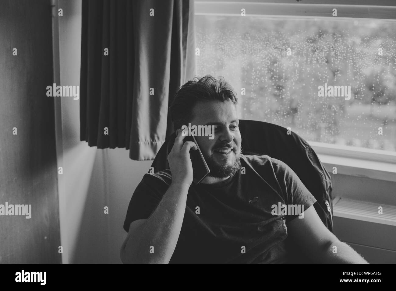 Authentic birth images, new dad calling family to tell them of the baby ...