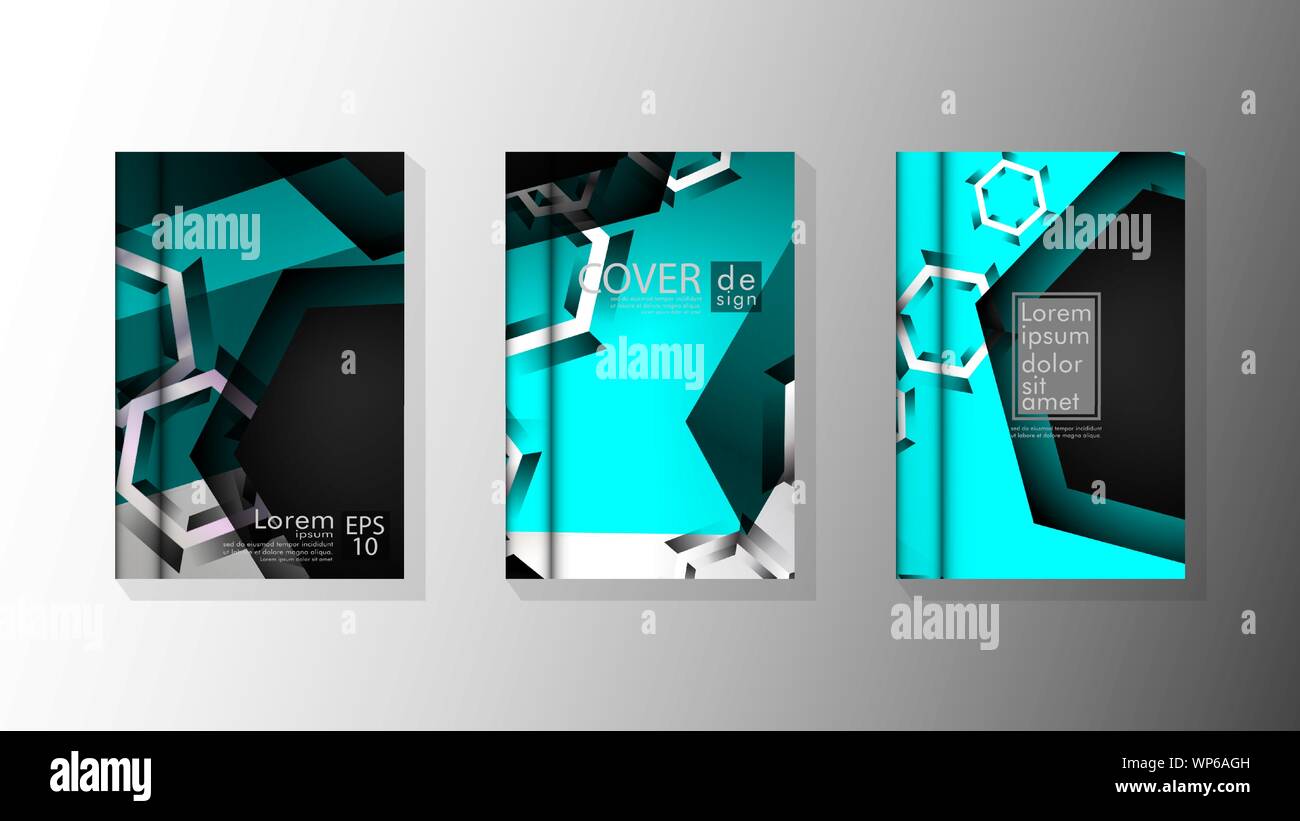 Vector collection of book cover backgrounds for brochures, leaflets ...