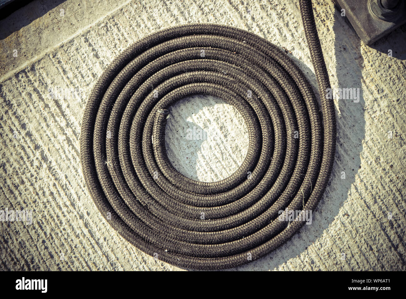 Rope snail nautical texture. Swirl rope vessel background. Sailing ...