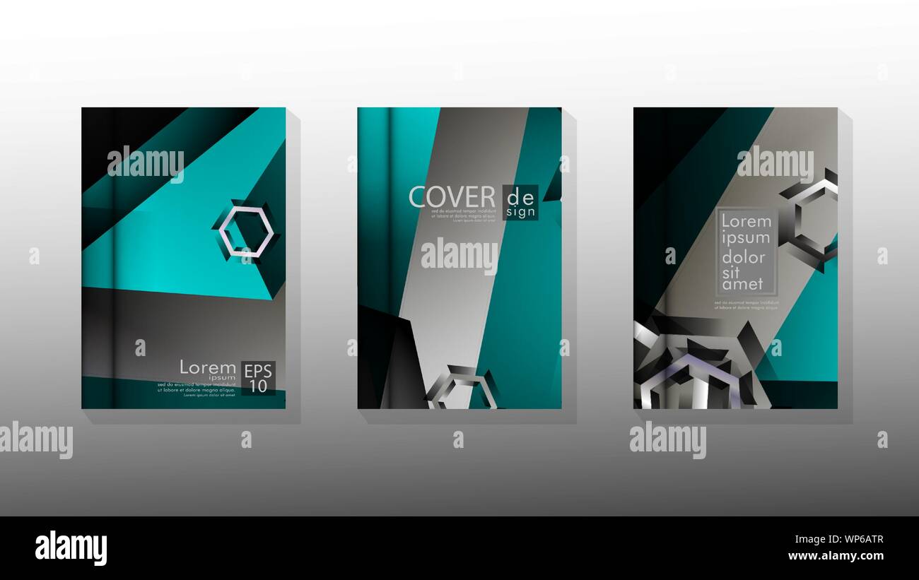 Vector collection of book cover backgrounds for brochures, leaflets ...