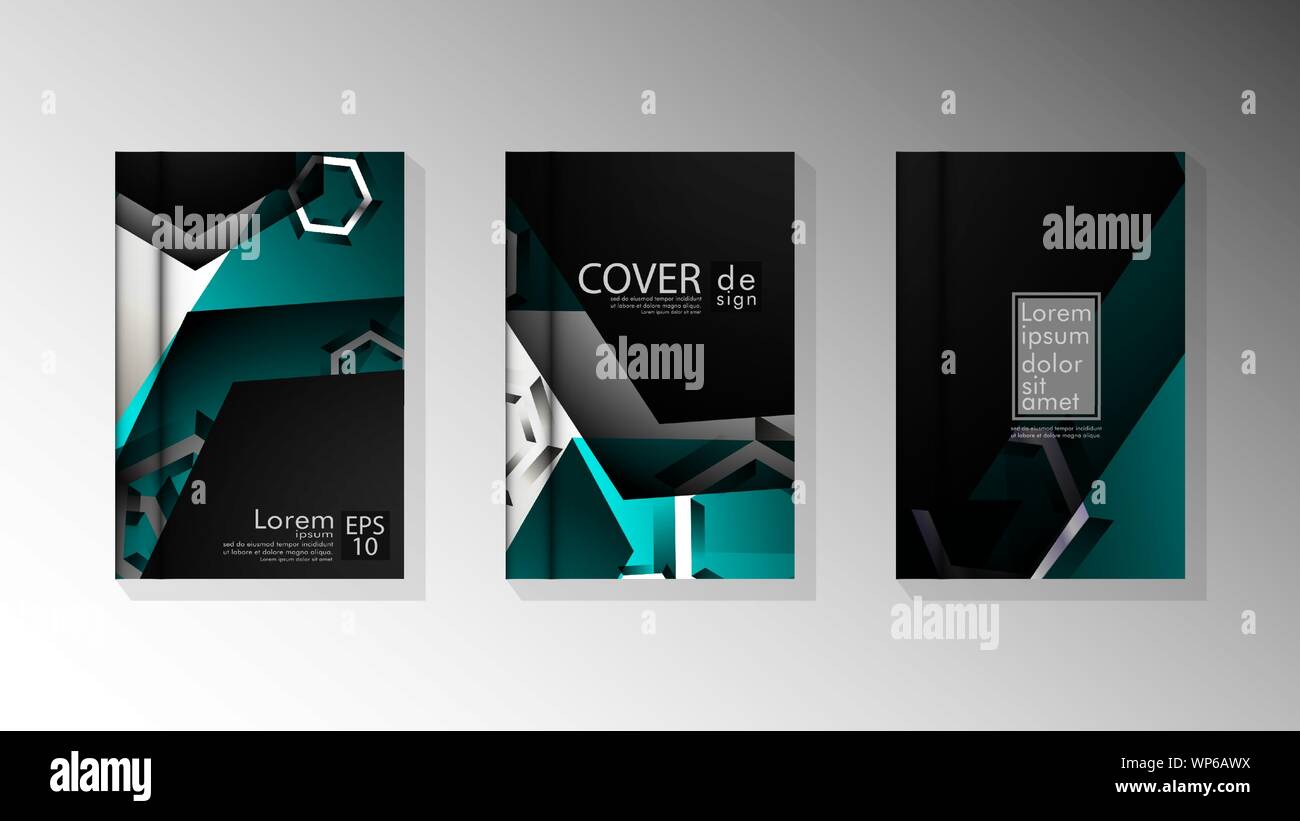 Vector collection of book cover backgrounds for brochures, leaflets ...