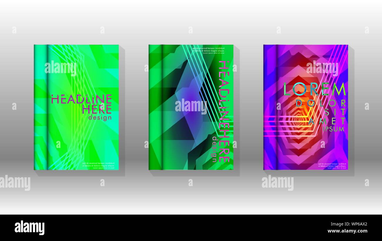 Cover book colorful hexagon abstract background. Transparent vector ...