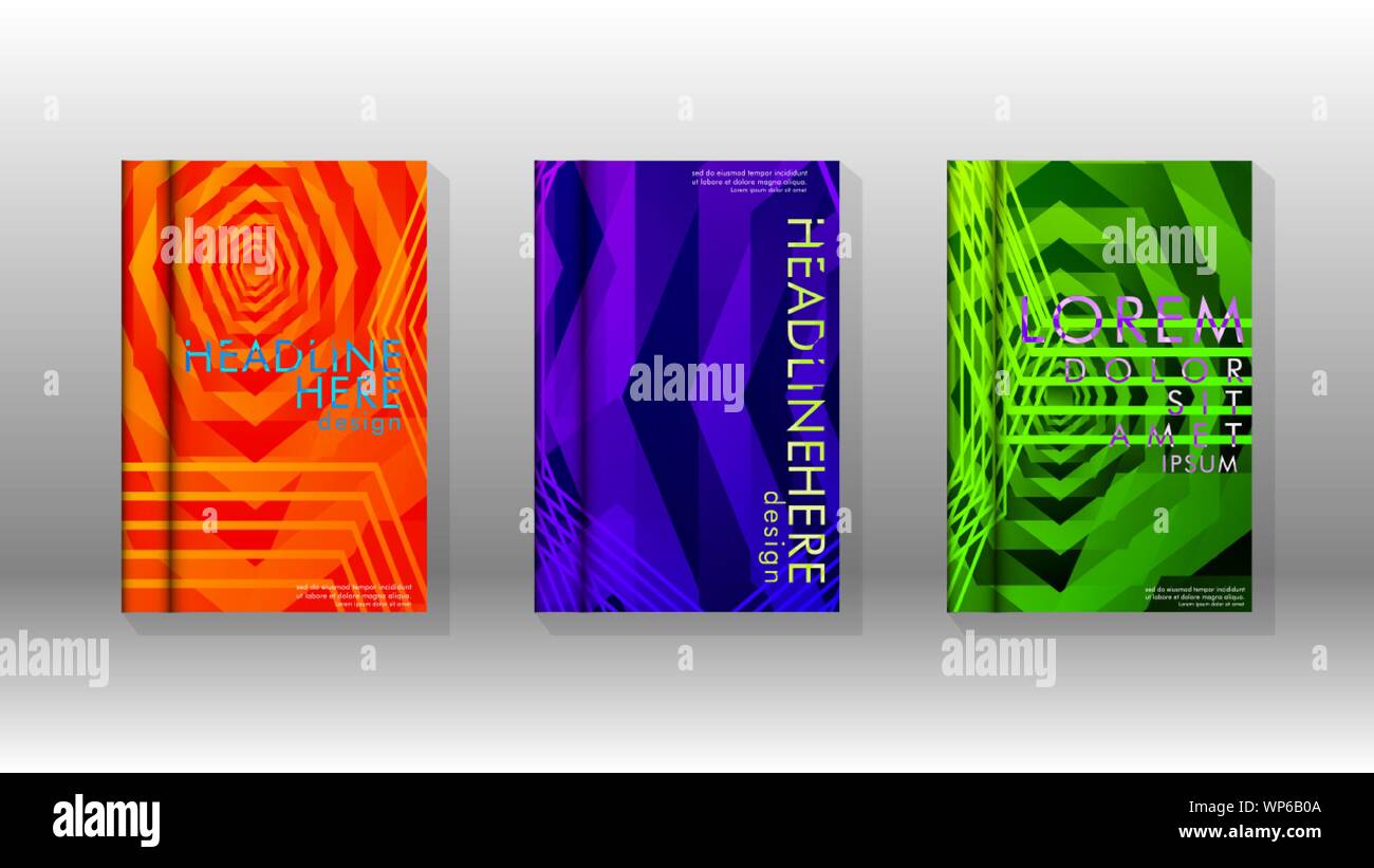 Cover book colorful hexagon abstract background. Transparent vector ...
