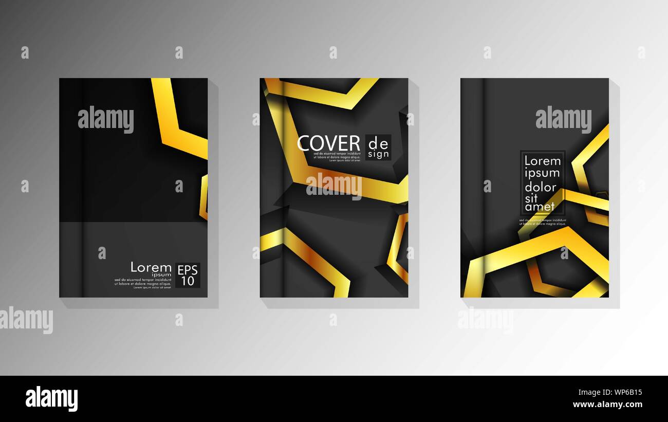 Vector collection of book cover backgrounds for brochures, leaflets ...