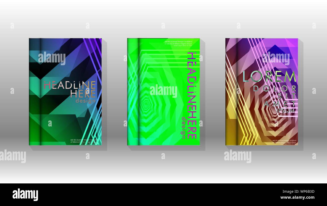 Cover book colorful hexagon abstract background. Transparent vector ...