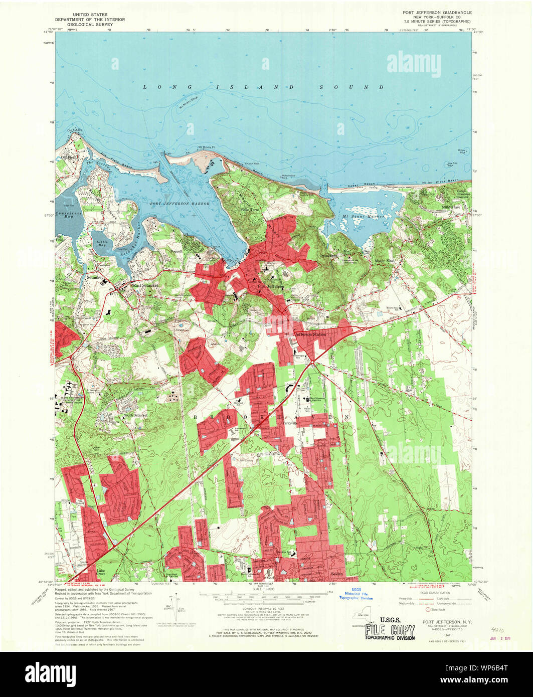 Map of port jefferson hi-res stock photography and images - Alamy