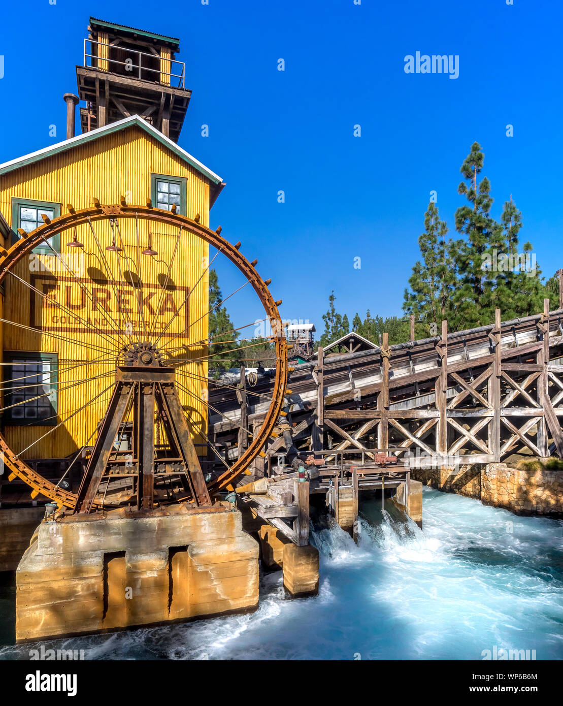 View of the Disneyland Park in Anaheim, California. Disneyland is Walt ...