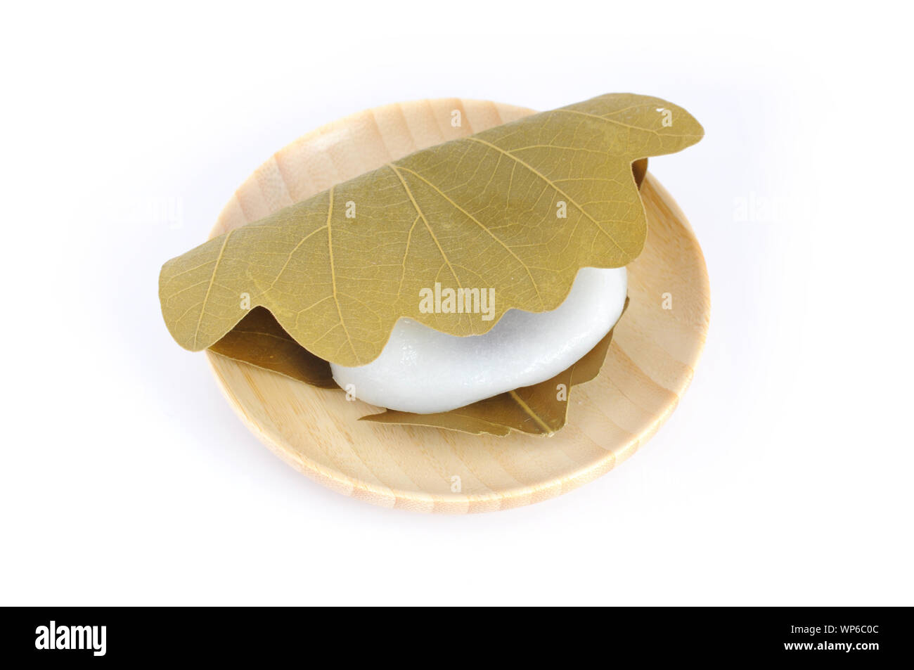 japanese traditional cake dessert for green tea closeup isolated on ...