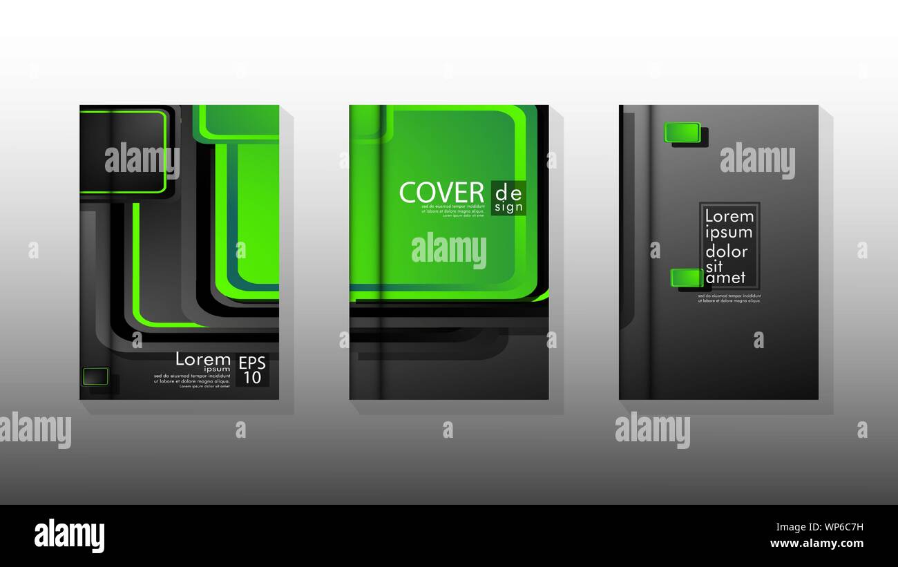 Vector collection of book cover backgrounds for brochures, leaflets ...