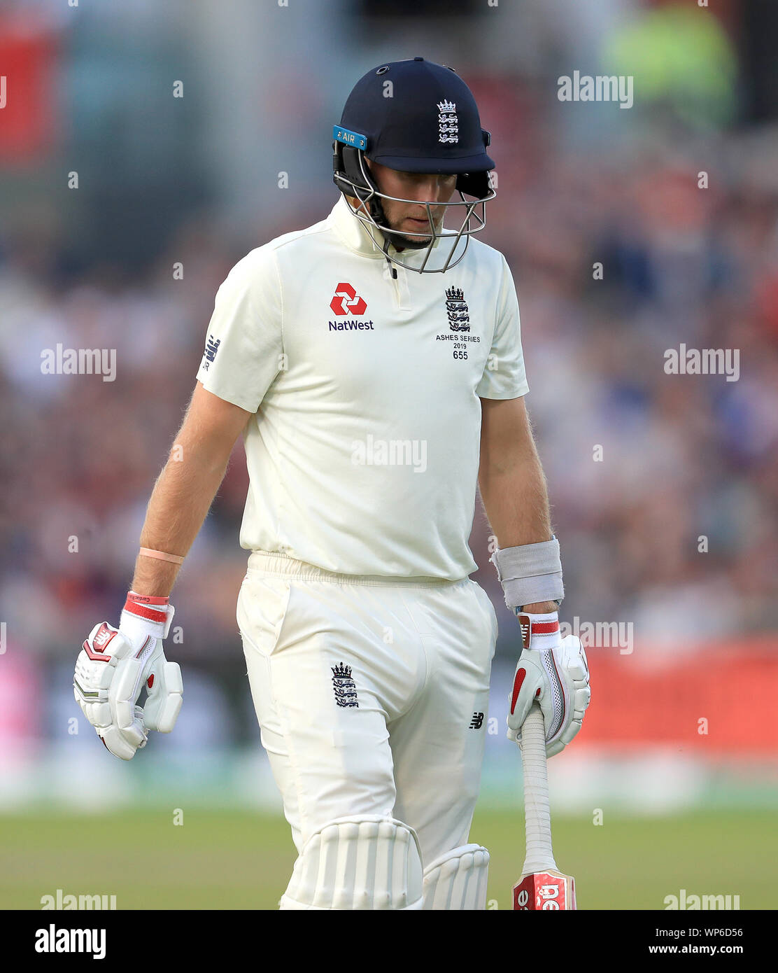 England's Joe Root looks dejected after being dismissed by Australia's ...