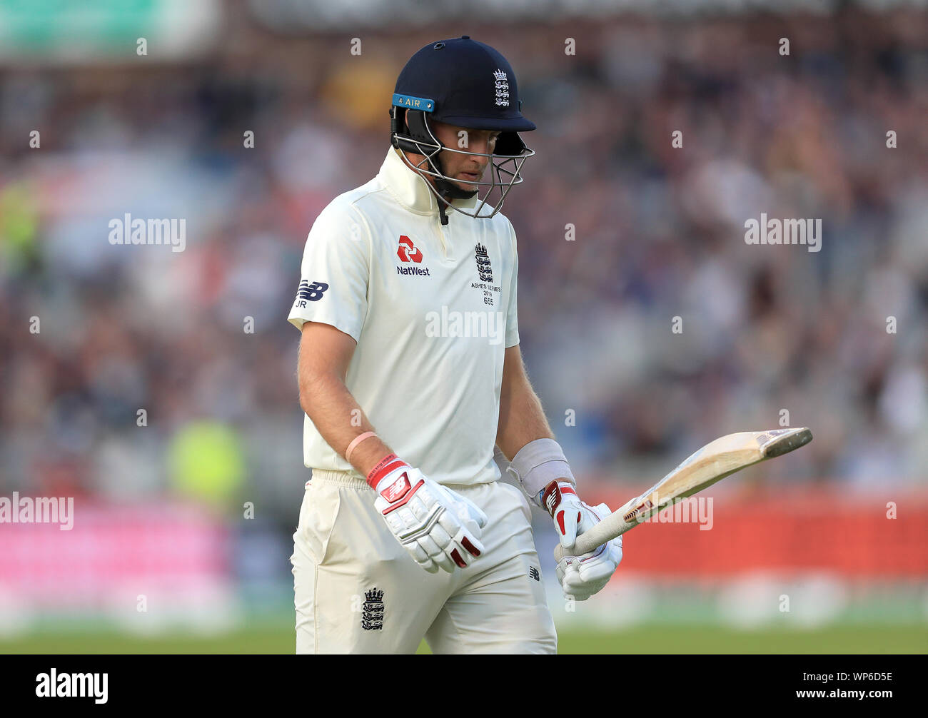 England's Joe Root looks dejected after being dismissed by Australia's ...