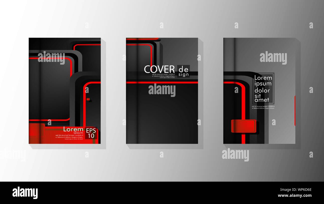 Vector collection of book cover backgrounds for brochures, leaflets ...