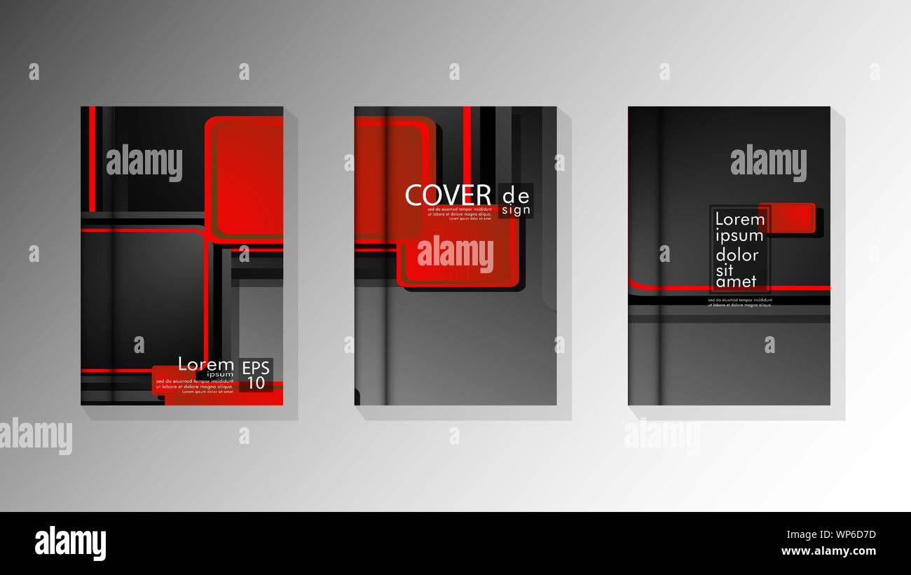 Vector collection of book cover backgrounds for brochures, leaflets ...
