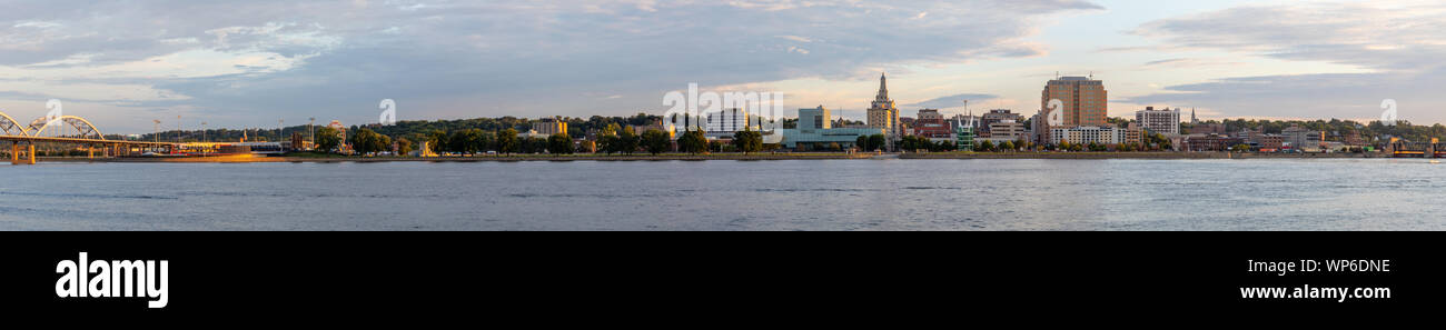 Davenport, in the state of Iowa, United States Of America, as seen ...