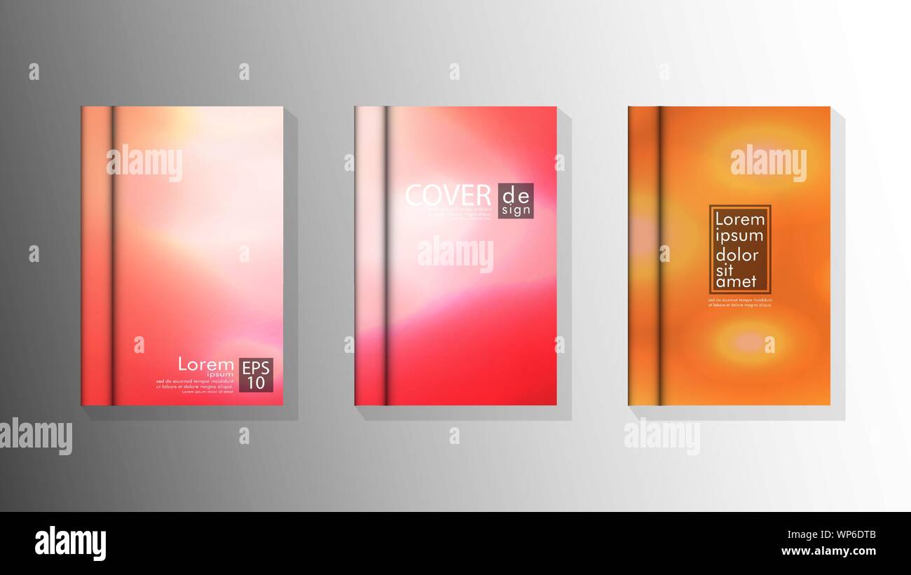 Vector collection of book cover backgrounds for brochures, leaflets ...
