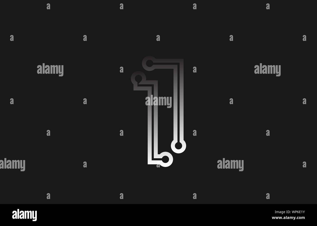 black and white line number 1 for company logo icon design. Suitable as ...