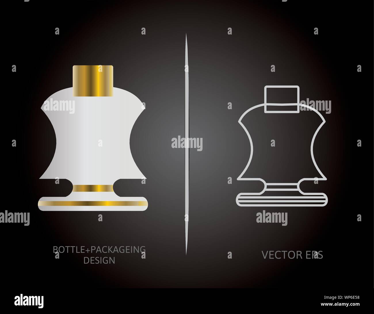 Illustration art perfume bottles Stock Vector Images - Alamy