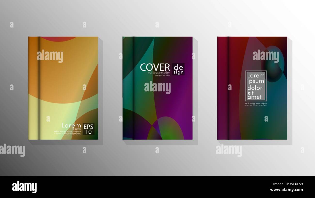 Vector collection of book cover backgrounds for brochures, leaflets ...
