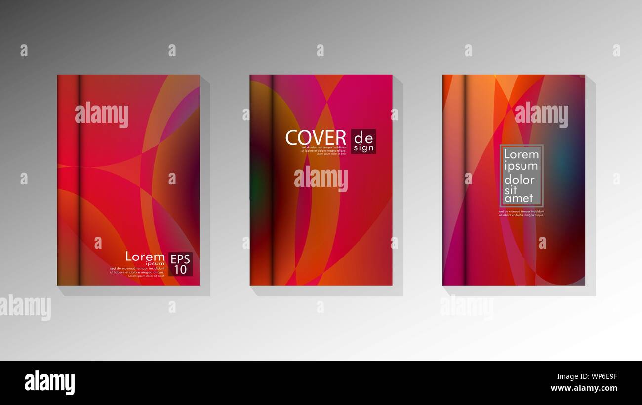 Vector collection of book cover backgrounds for brochures, leaflets ...