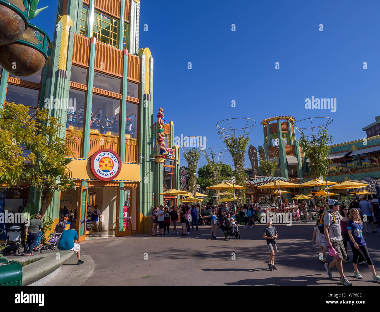 Views of Disneyland in Anaheim, California. Disneyland is one of the ...