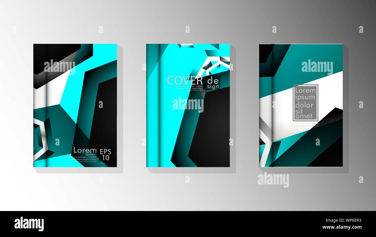 Vector collection of book cover backgrounds for brochures, leaflets ...