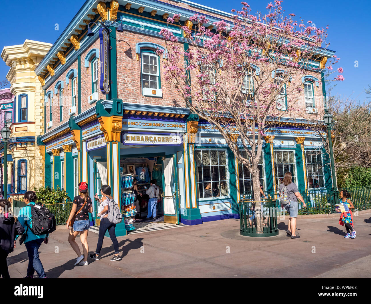 Views of Disneyland in Anaheim, California. Disneyland is one of the ...