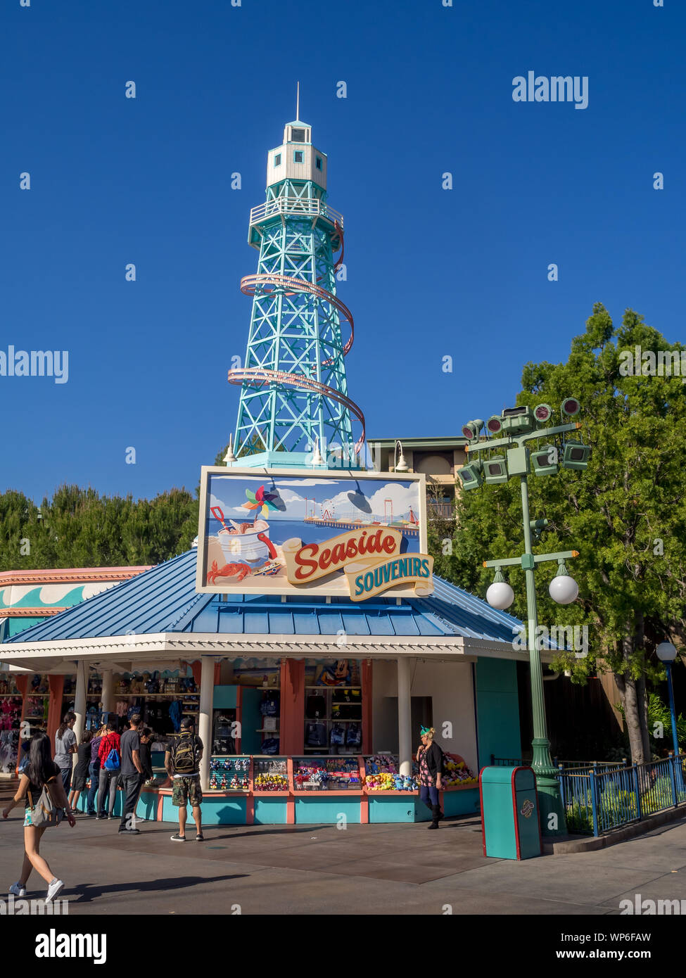 Views of Disneyland in Anaheim, California. Disneyland is one of the ...