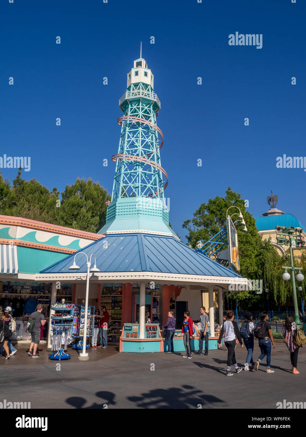 Views of Disneyland in Anaheim, California. Disneyland is one of the ...