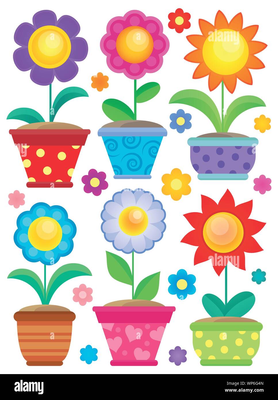 Flower theme collection 2 Stock Vector Image & Art - Alamy