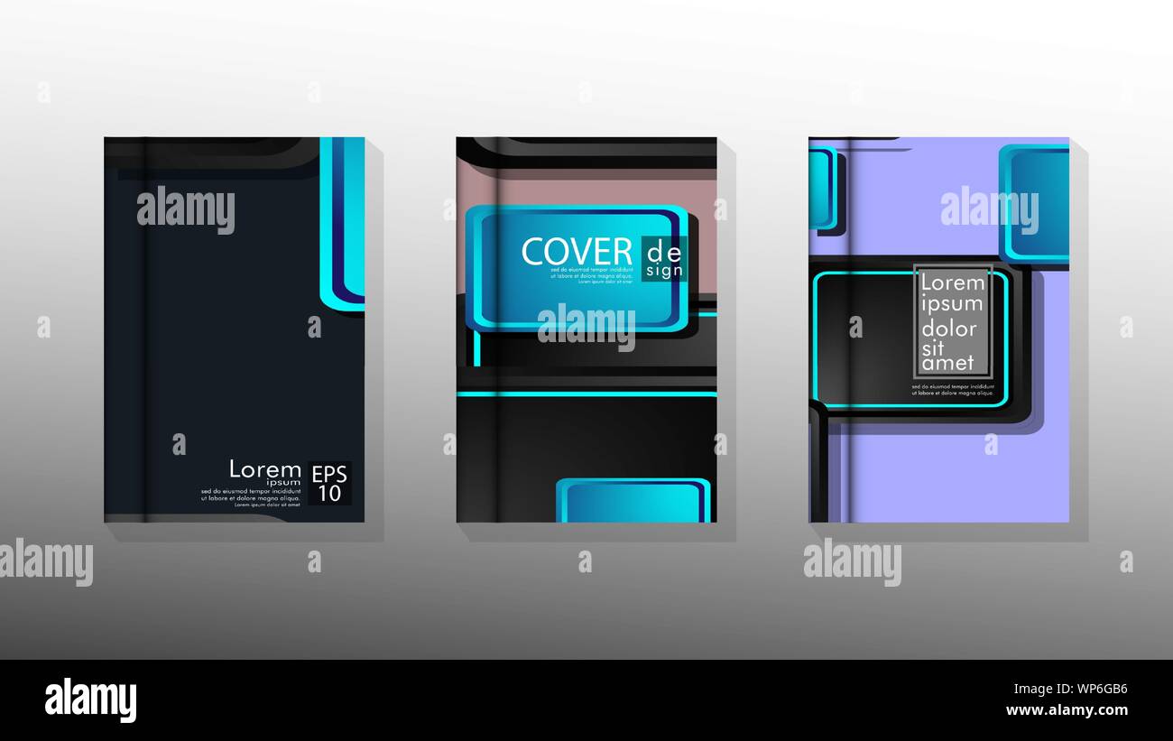 Vector collection of book cover backgrounds for brochures, leaflets ...