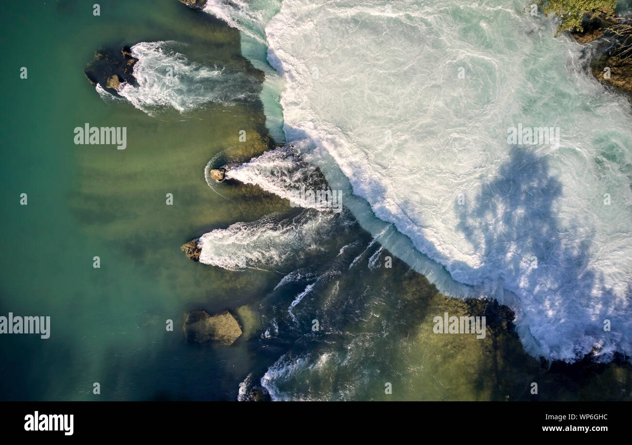top view of the beautiful waterfall Stock Photo - Alamy