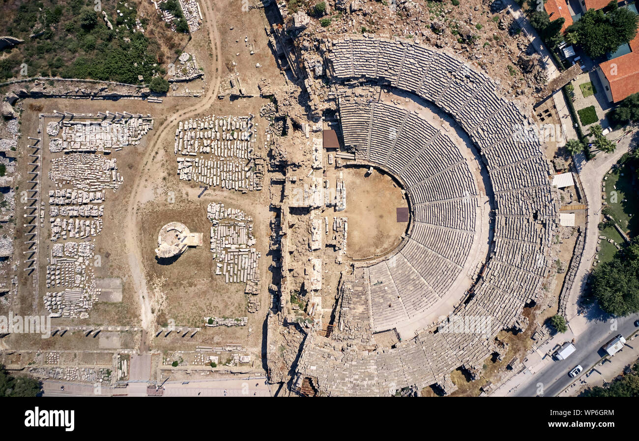 top view of the ancient amphitheater Stock Photo - Alamy