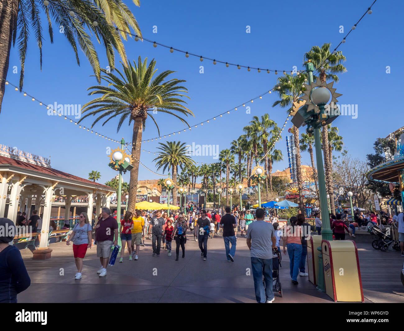 Views of Disneyland in Anaheim, California. Disneyland is one of the ...