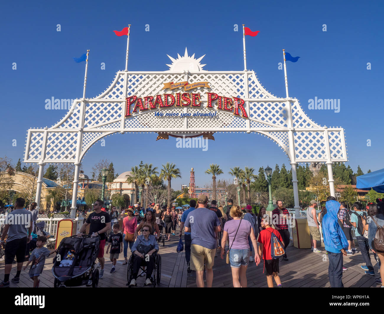 Views of Disneyland in Anaheim, California. Disneyland is one of the ...