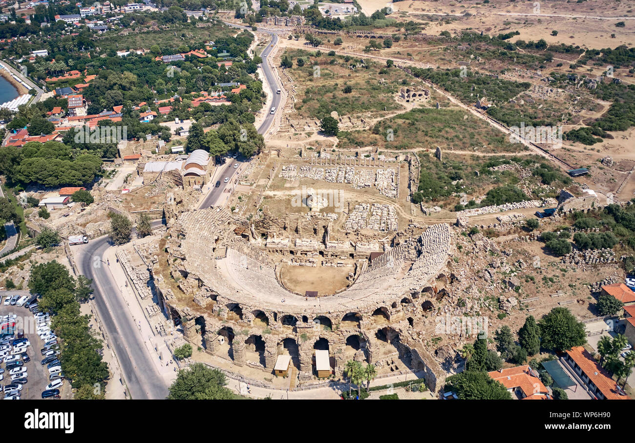 top view of the ancient amphitheater Stock Photo - Alamy