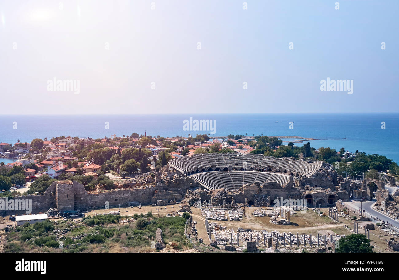 top view of the ancient amphitheater Stock Photo - Alamy