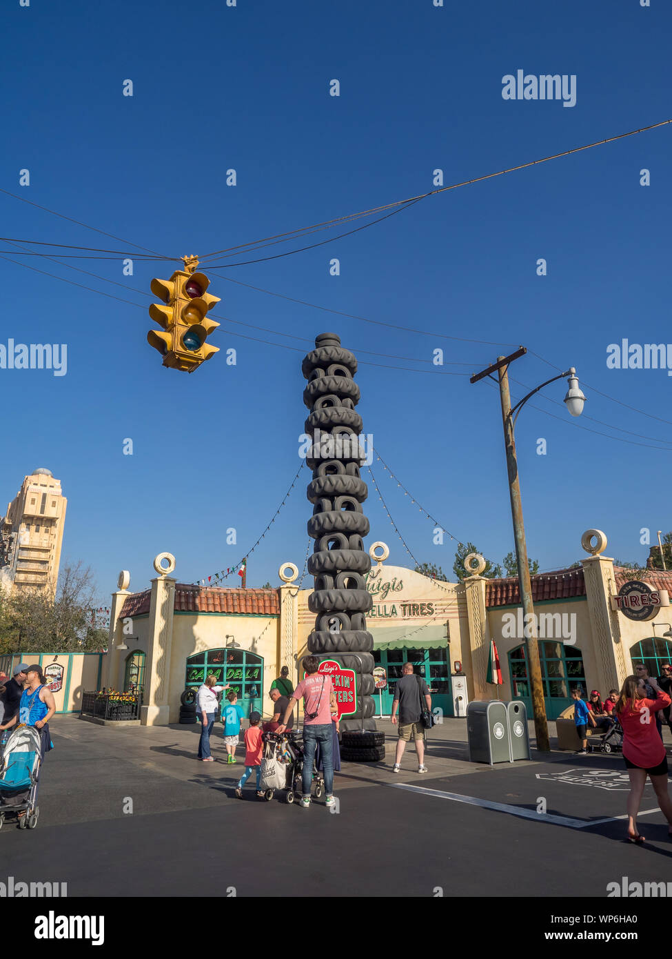 Views of Disneyland in Anaheim, California. Disneyland is one of the ...