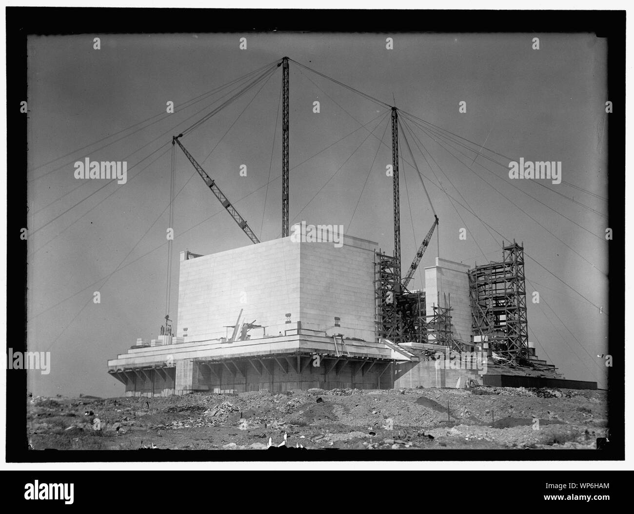 LINCOLN MEMORIAL. UNDER CONSTRUCTION Stock Photo - Alamy
