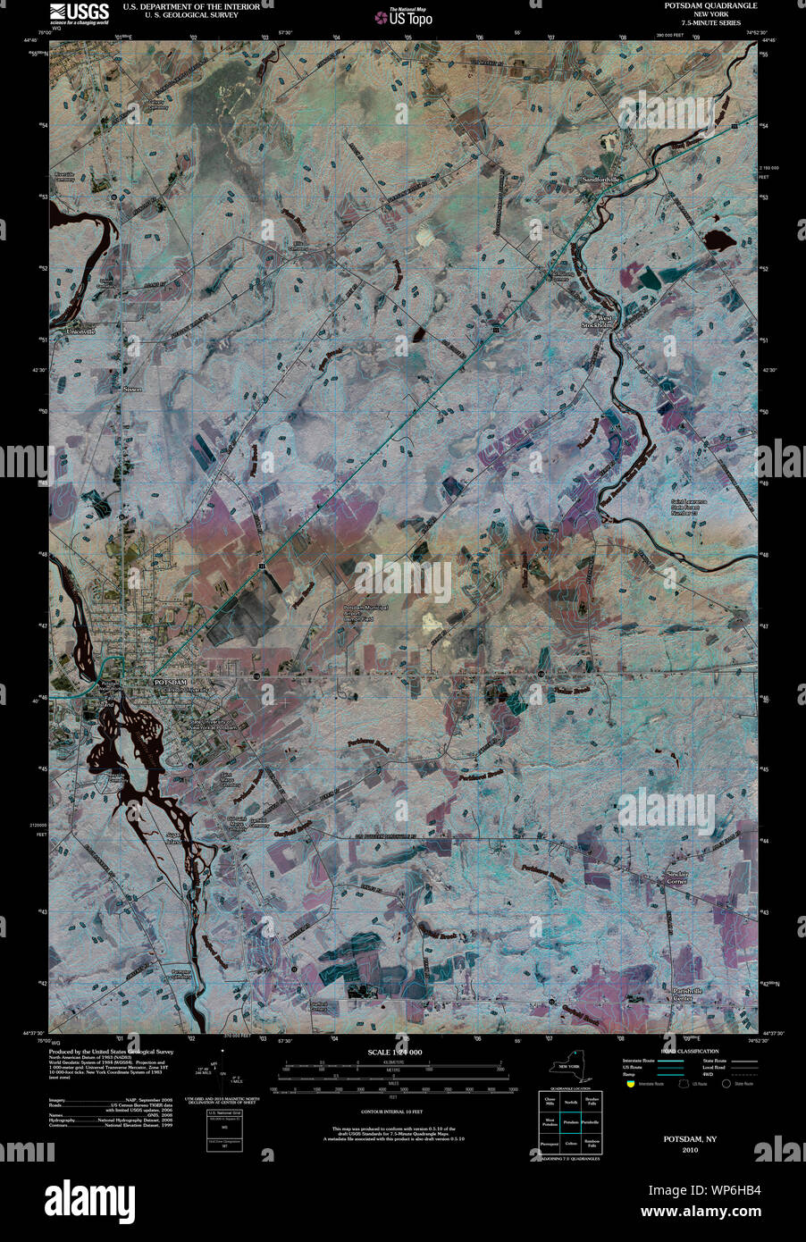 Potsdam new york map hi-res stock photography and images - Alamy