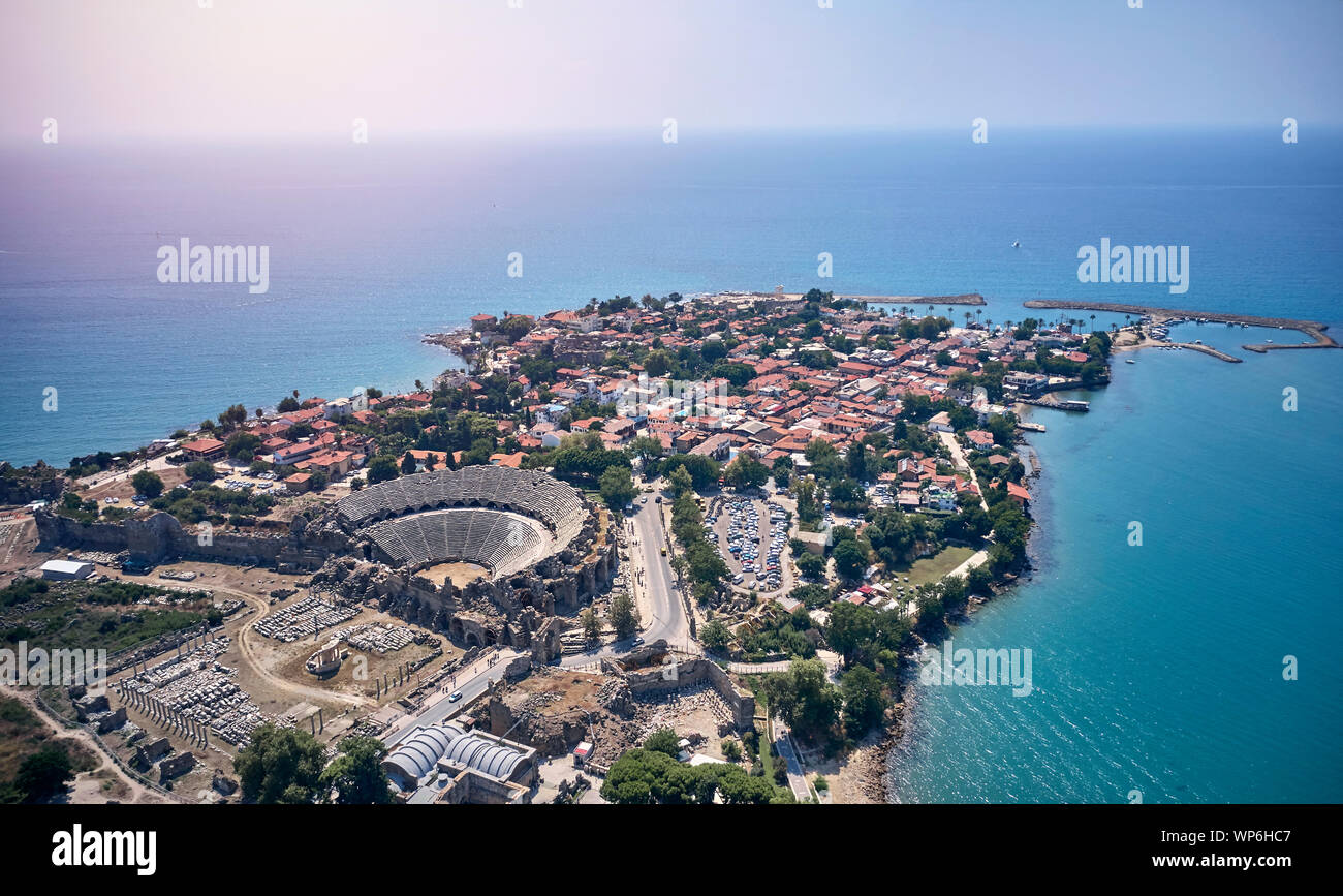 top view of the ancient amphitheater Stock Photo - Alamy