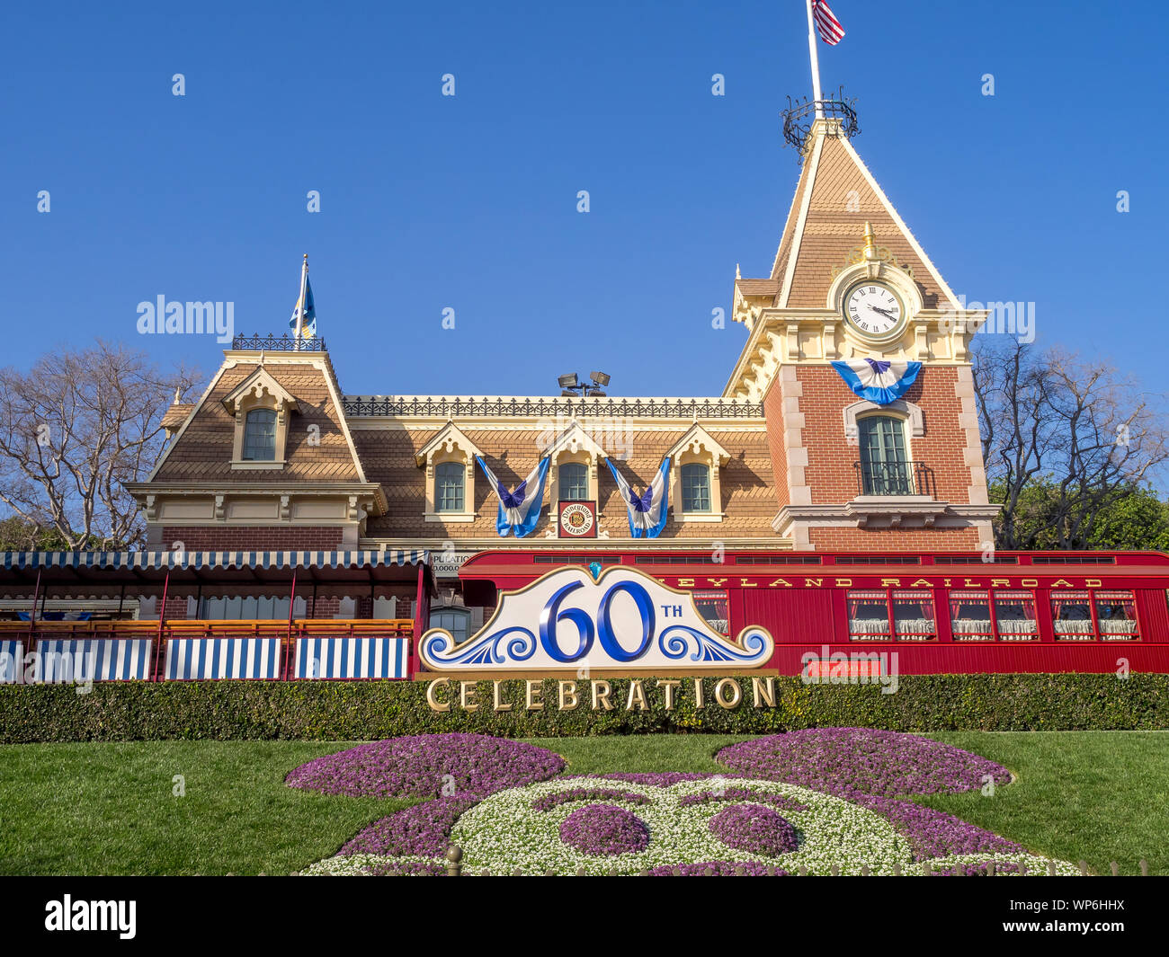 Views of Disneyland in Anaheim, California. Disneyland is one of the ...