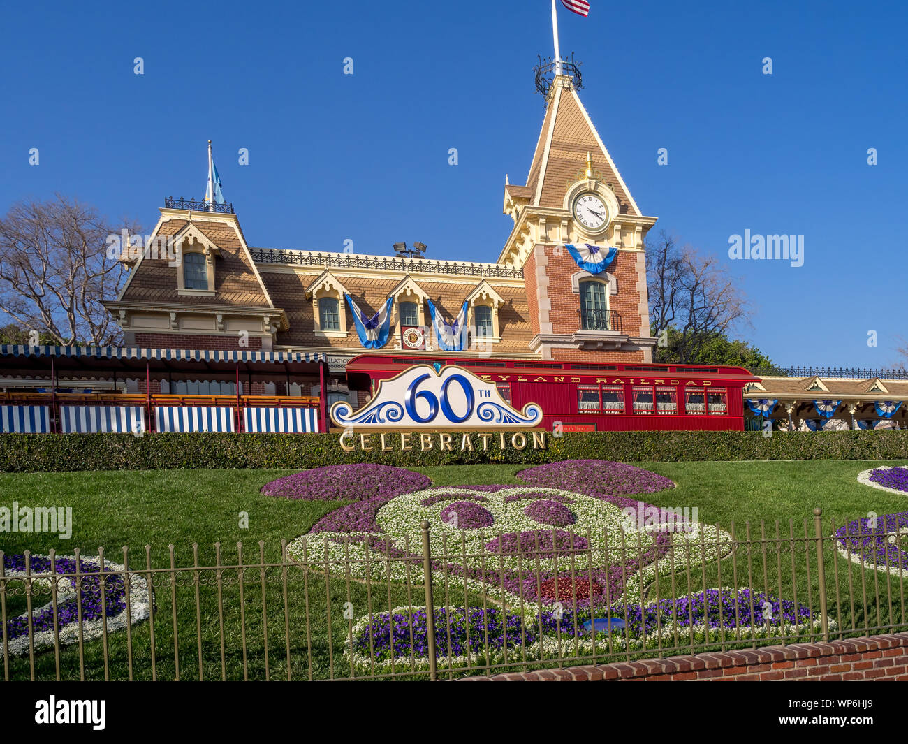 Views of Disneyland in Anaheim, California. Disneyland is one of the ...