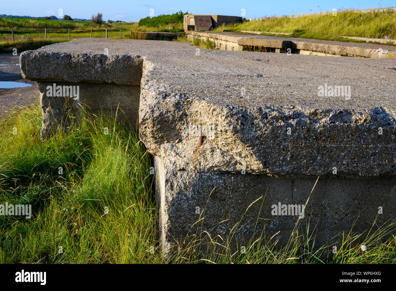 Wartime gun battery, East Lane, bawdsey, Suffolk, UK Stock Photo - Alamy