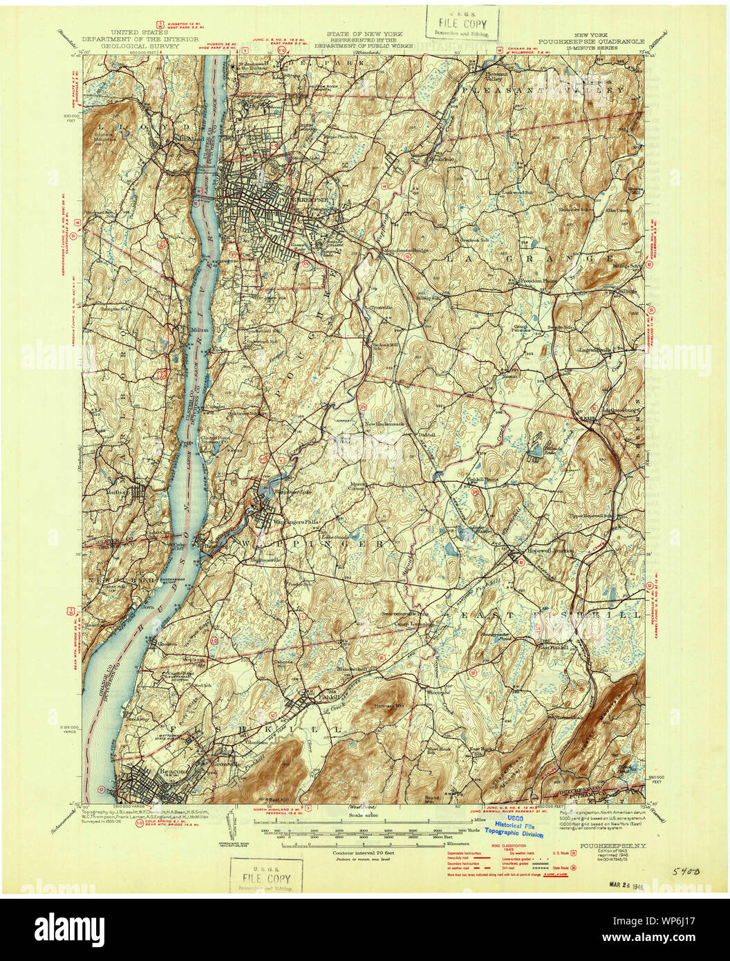 Map of poughkeepsie hi-res stock photography and images - Alamy