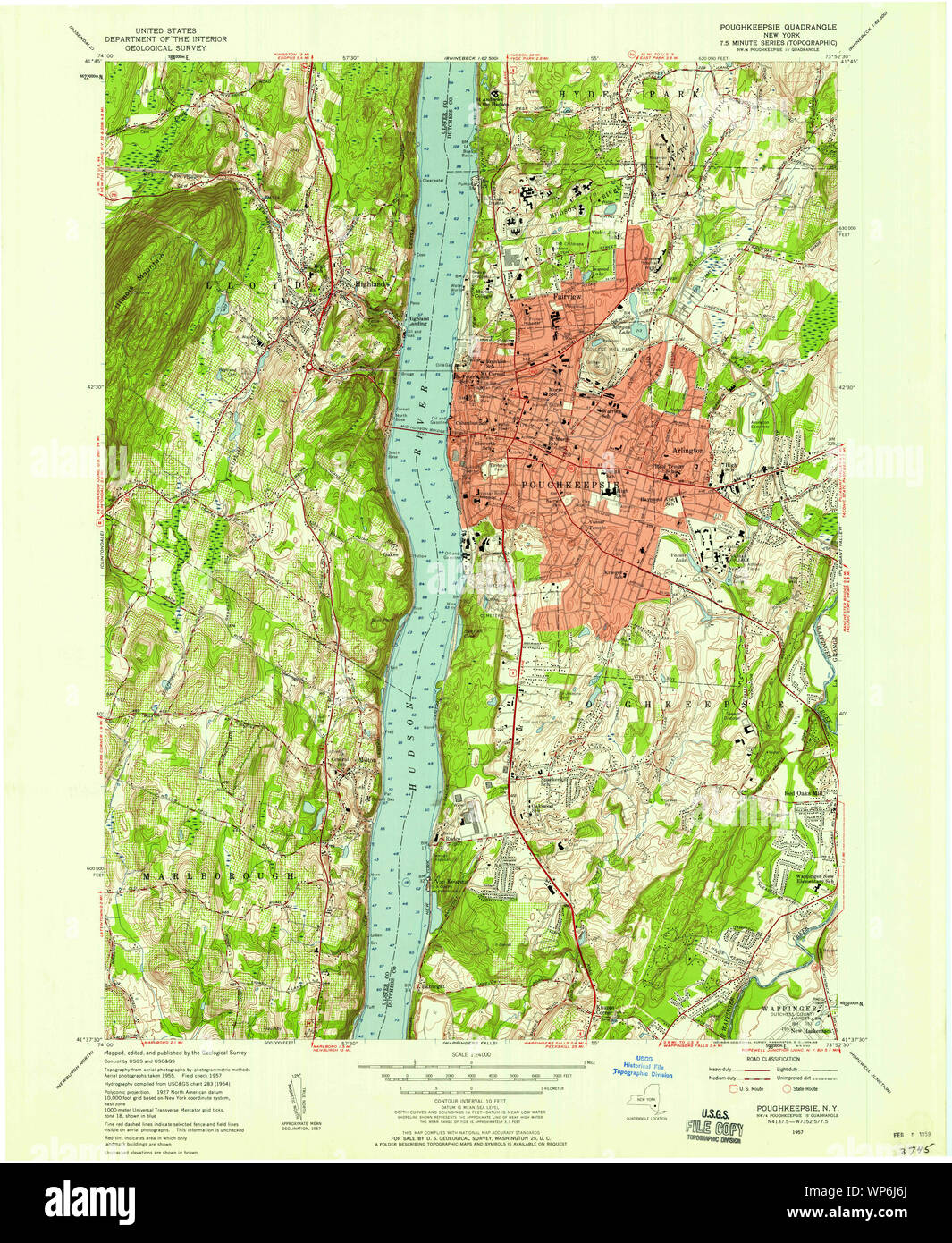 Map of poughkeepsie hi-res stock photography and images - Alamy